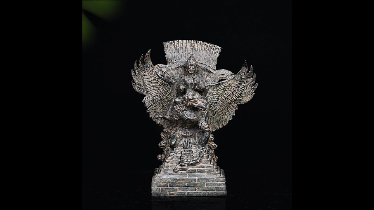 Indonesian Bronze Vishnu on Garuda