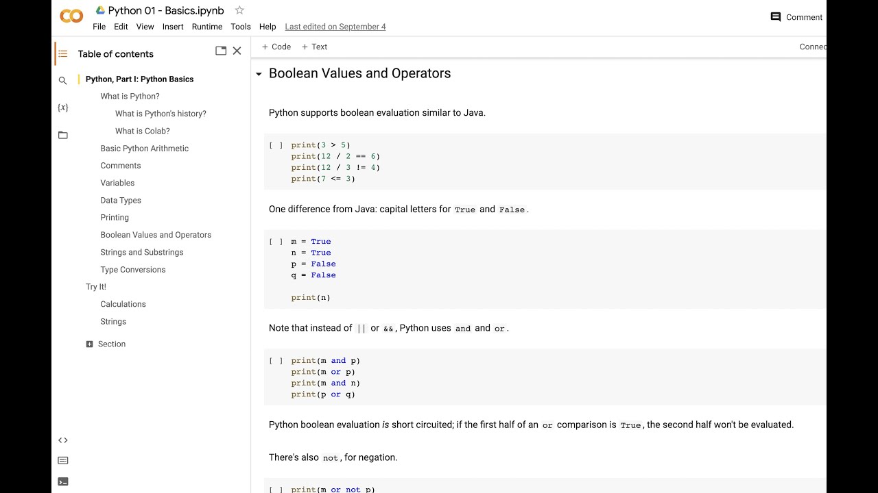 CS1520 Lecture02a: Python Basics in Colab - data types, arithmetic, and variables