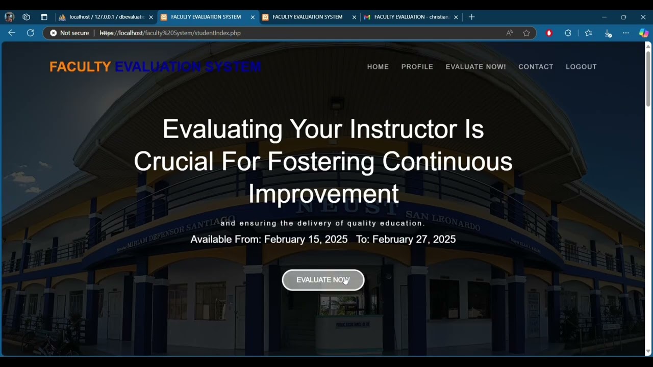 FACULTY EVALUATION SYSTEM