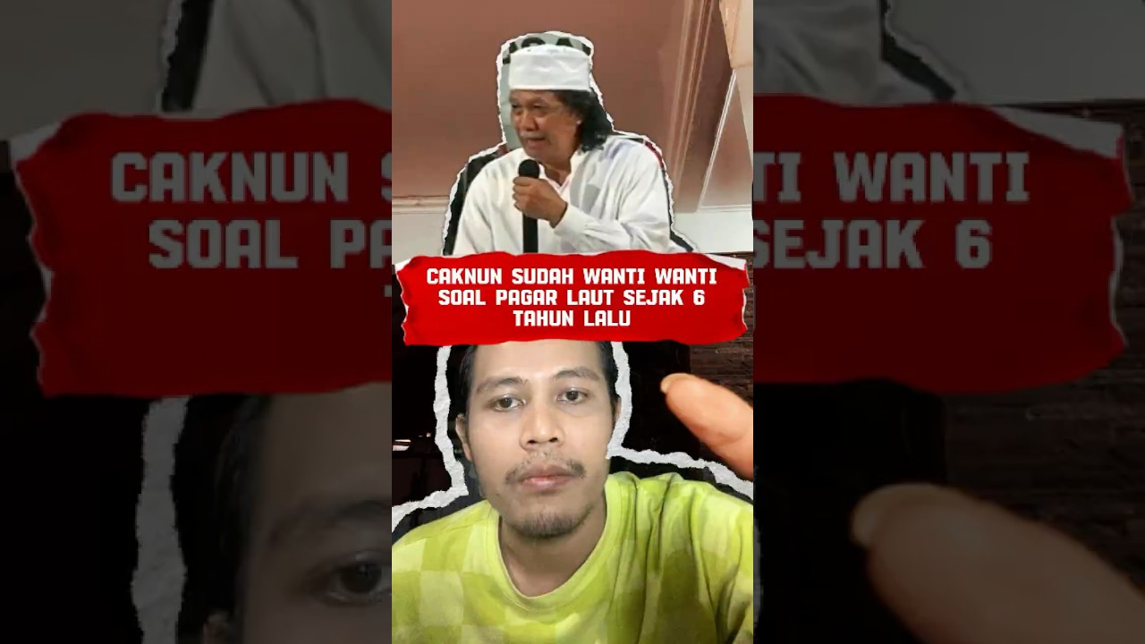 cak nun sudah wanti wanti soal pagar laut #dialektika #dialectique #caknun #pagarlaut #reklamasi