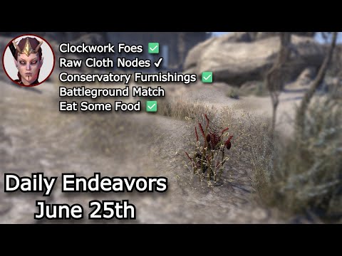 June 25th Daily Endeavors Walkthrough / The Elder Scrolls Online
