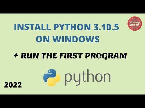 How to install Python 3.10.5 on Windows 10