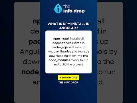 What Is npm install in Angular? #npmInstall #trending #theinfodrop
