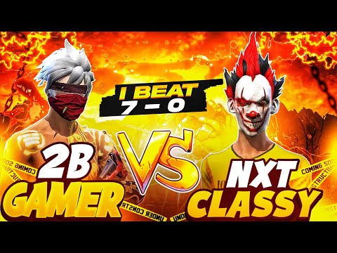 Classy FFš” VS 2B Gamer ||7-0 Kardiyaš„1 Vs 1 Clash Squadš„µ||Garena Freefire