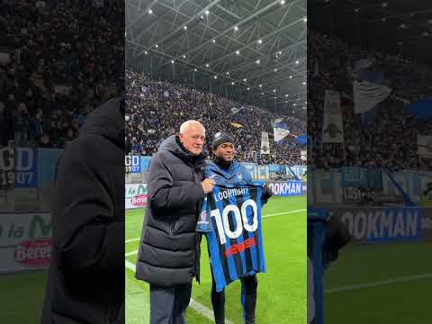 Ademola Lookman completes his 100 games for Atalanta FC.