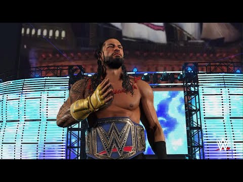 WWE 2K24 - Roman Reigns Vs Daniel Bryan Vs Edge Triple Threat Match at Wrestlemania 37