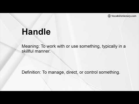 Handle Meaning