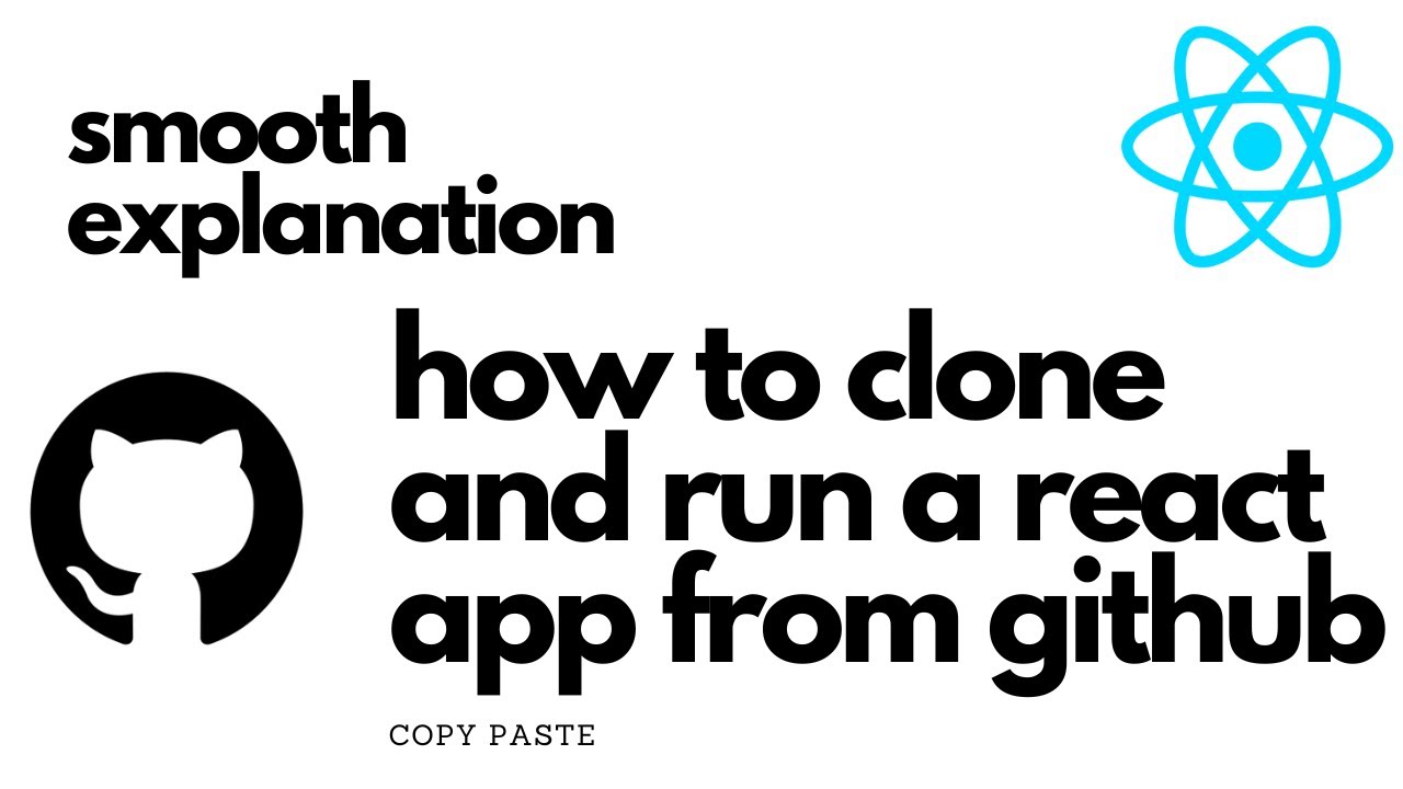 How to CLONE a React app from Github and run