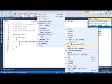 Learn Learning Object Oriented Programming with C 7 MyBank Console App | packtpub com - Mind Luster