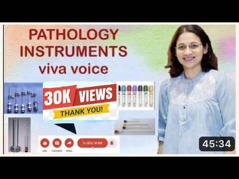 Pathology Instruments viva for medical undergraduates (CHAPTERS IN DESCRIPTION)