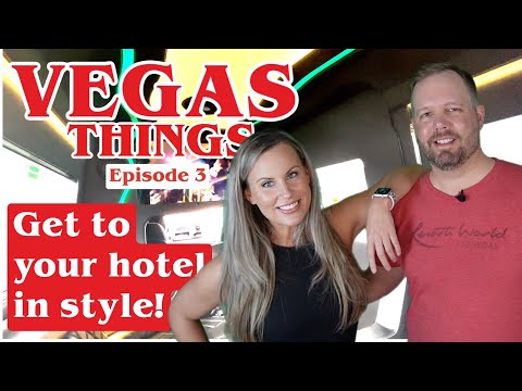 THIS is how you get from the Vegas Airport to your hotel in STYLE! Vegas Things: Episode 3!
