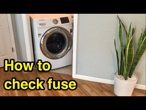 How to check a blown fuse on your washer or dryer (Samsung front load washing machine example)
