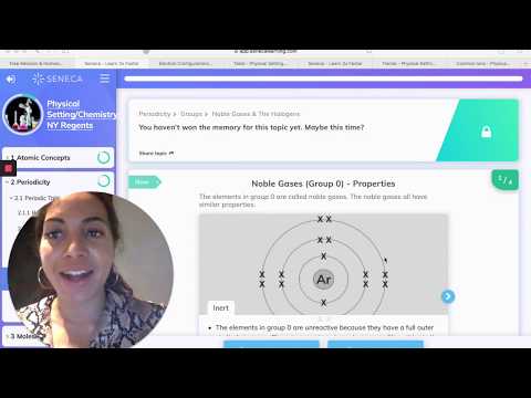 Noble Gases & The Halogens - Physical Setting/Chemistry: NY Regents