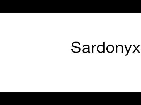 How to pronounce Sardonyx