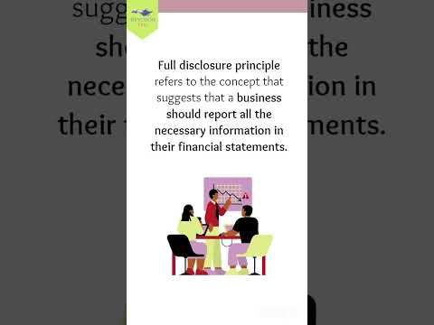 Full Disclosure Principle | Class 11