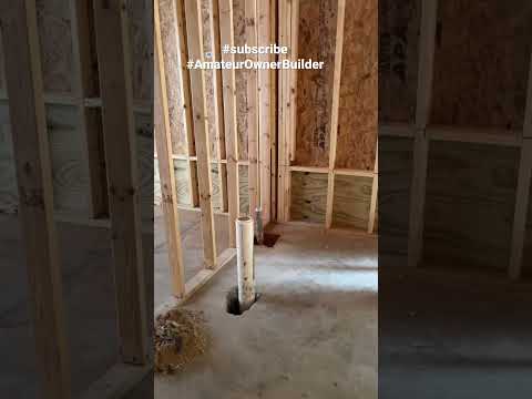 Making a closet out of a Plumbing error #ownerbuilder