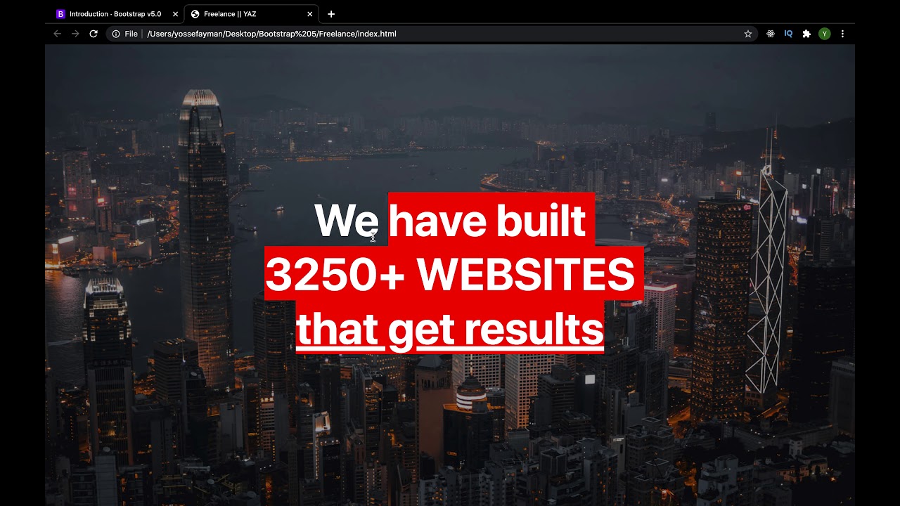 Build responsive website using HTML5, CSS3 & bootstrap 5 responsive web design tutorial bootstrap