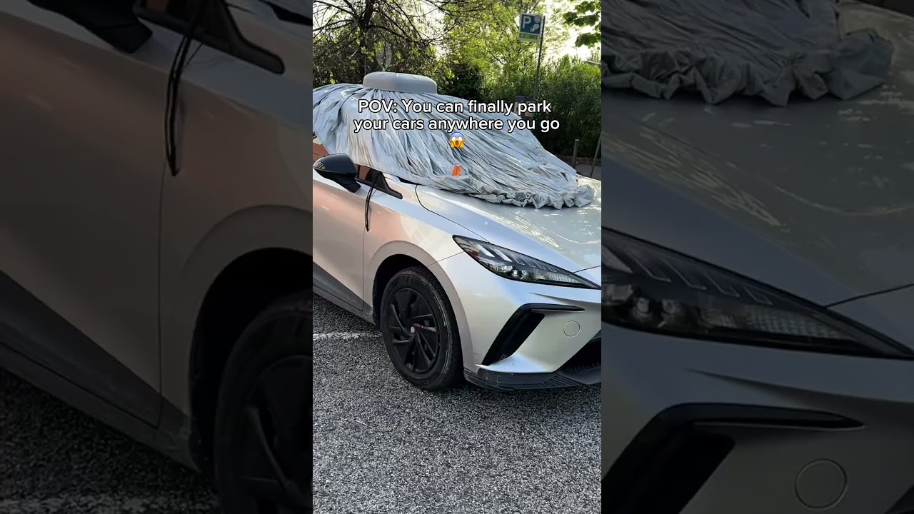 First Automatic car cover  😳