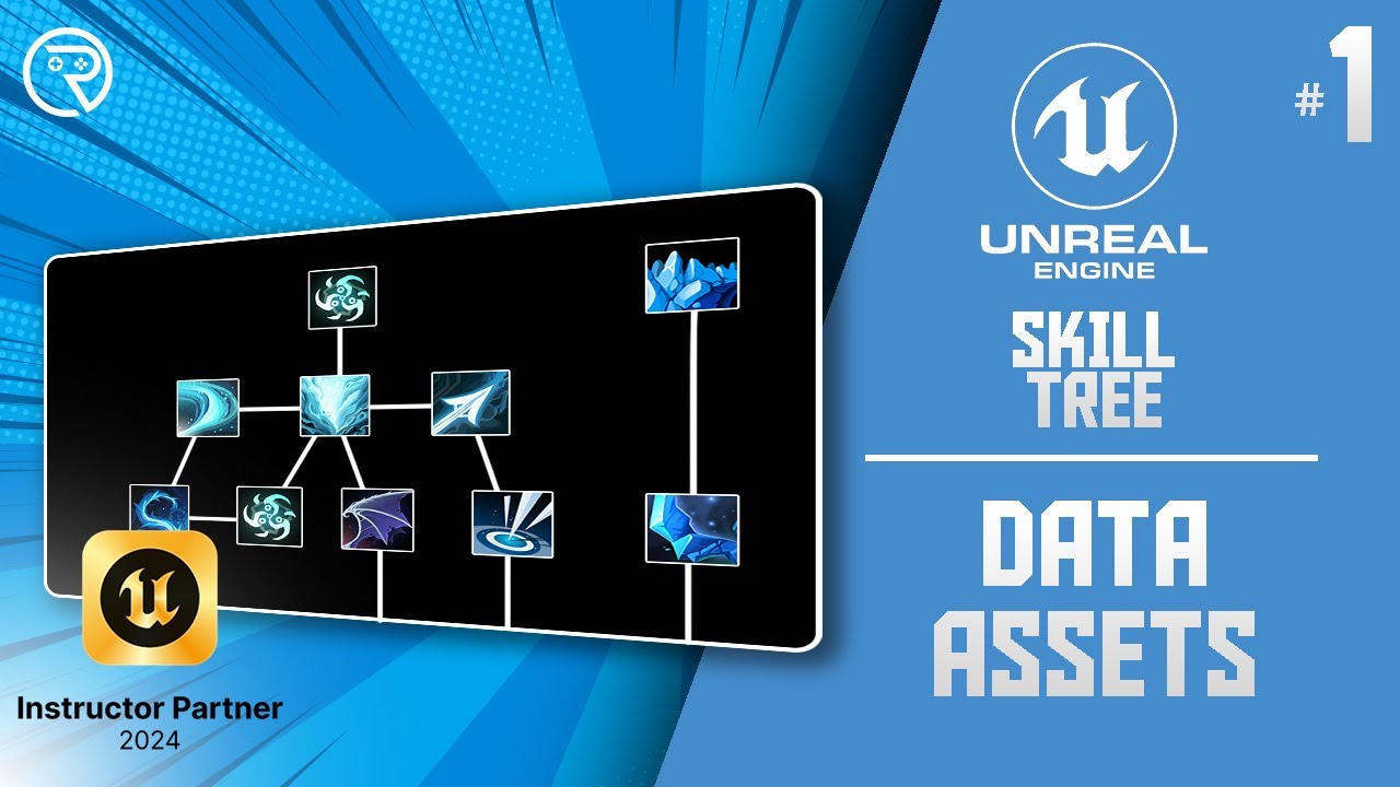 Unreal Engine 5 Tutorial -  Skill Tree Part 1: Data Assets