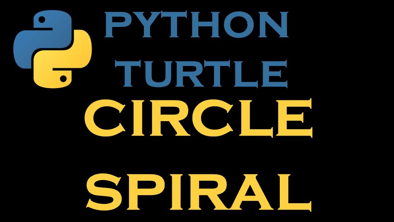 Python Turtle Tutorials 3 # Draw a Circle Spiral