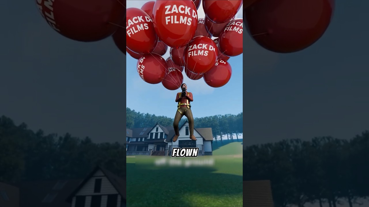 IF YOU EVER GET LIFTED BY BALLOONS… DO THIS TO SURVIVE 😱