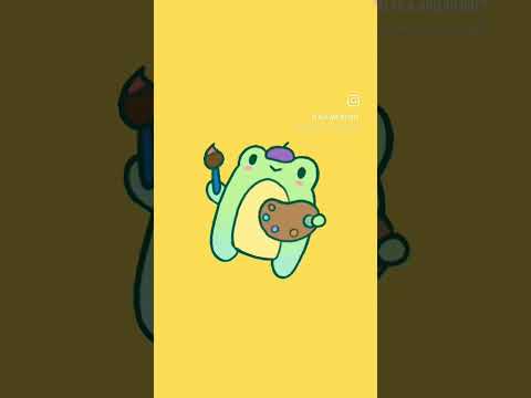 cute frog art