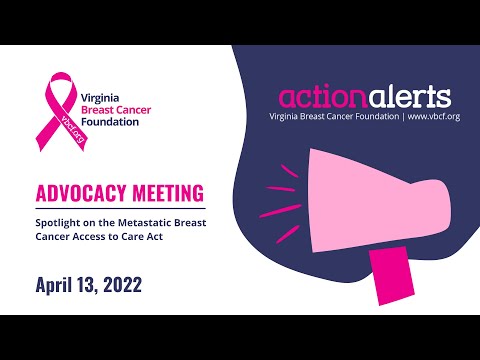 Recording: Advocacy Meeting - Spotlight on Metastatic Breast Cancer Access to Care Act