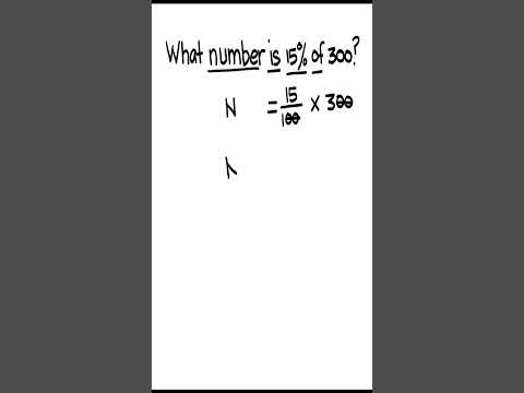 What Number is 15% of 300? | Math | #Short