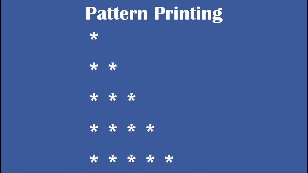 C Practical and Assignment Programs-Pattern Printing 1