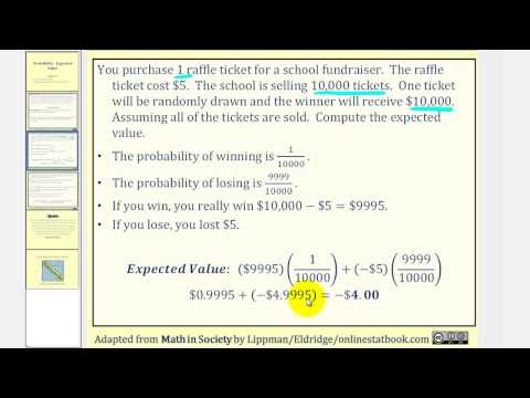 Probability: Expected Value | Math Help from Arithmetic through Calculus and beyond