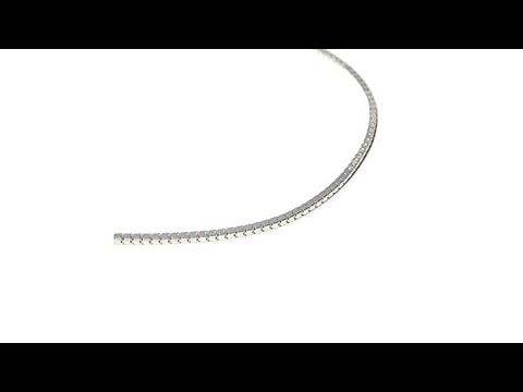 Sevilla Silver Mirrored Box Chain 24" Necklace