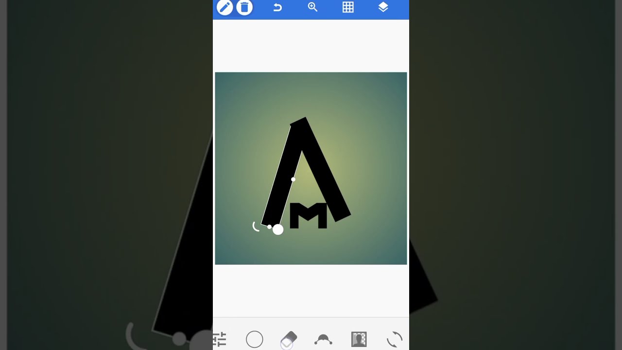 How to make logo alphabet || pixellab Tutorial