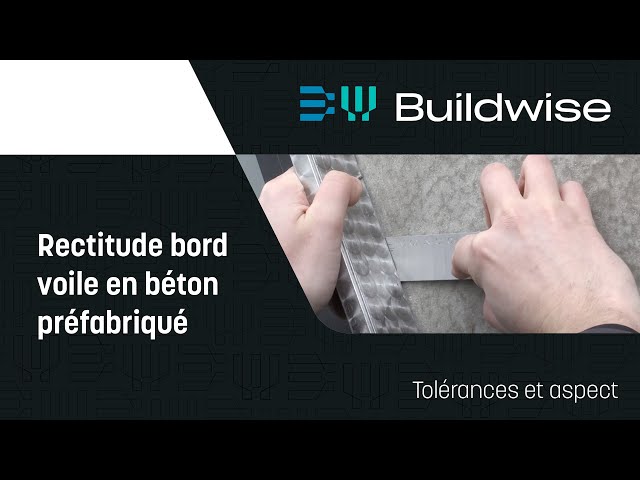 Contrôle de la rectitude - Rectitude du bord d'un voile en béton ...