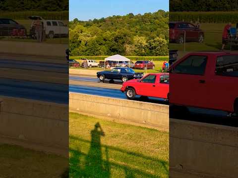 Chevy S10 versus Ford Mustang π at Ohio Valley Dragway in Kentucky #racing #dragrace
