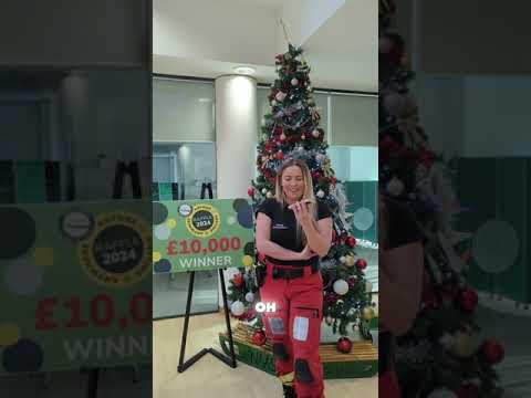 Paramedic Hollie calling our £10,000 raffle winner
