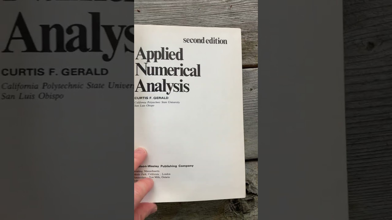 Applied Numerical Analysis