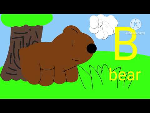 B for bear! Learn animals that Starts with the letter B.