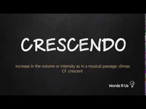 How to Pronounce CRESCENDO in American English
