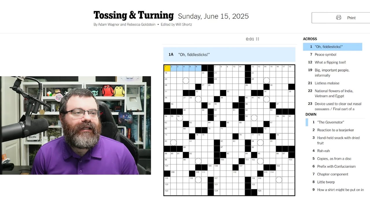 Learning Crossword Week 56 | NYT Crossword Saturday June 15th, 2025