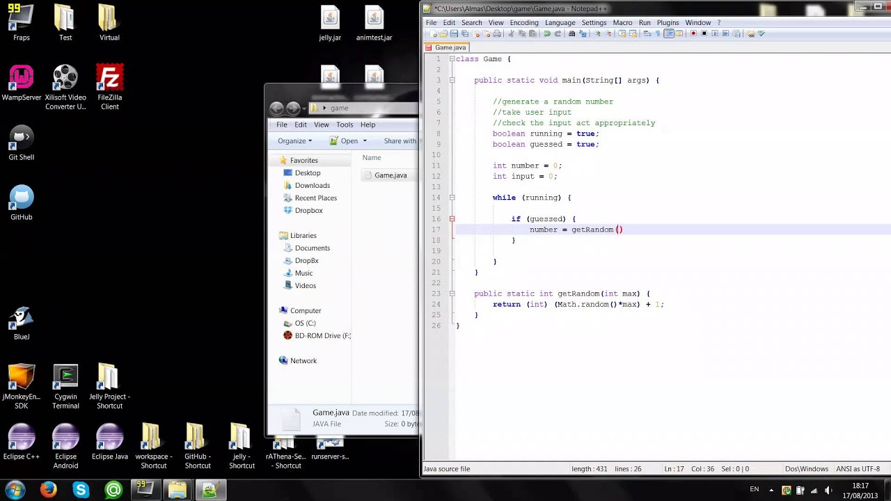 Simple Java Game: Guess the Number