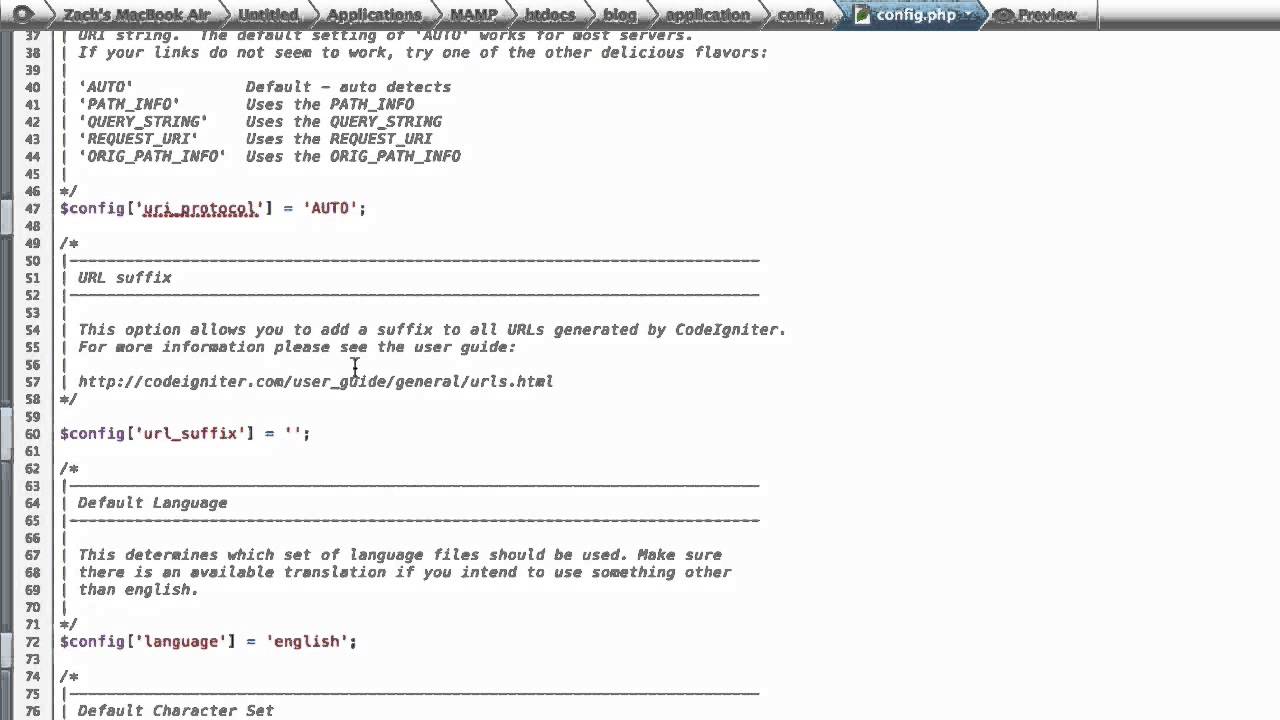 Making a Blog with Codeigniter & PHP #1: Setup