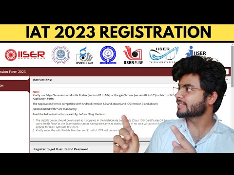 IISER Aptitude Test 2023 Registration-IISER Preference (IAT 2023)