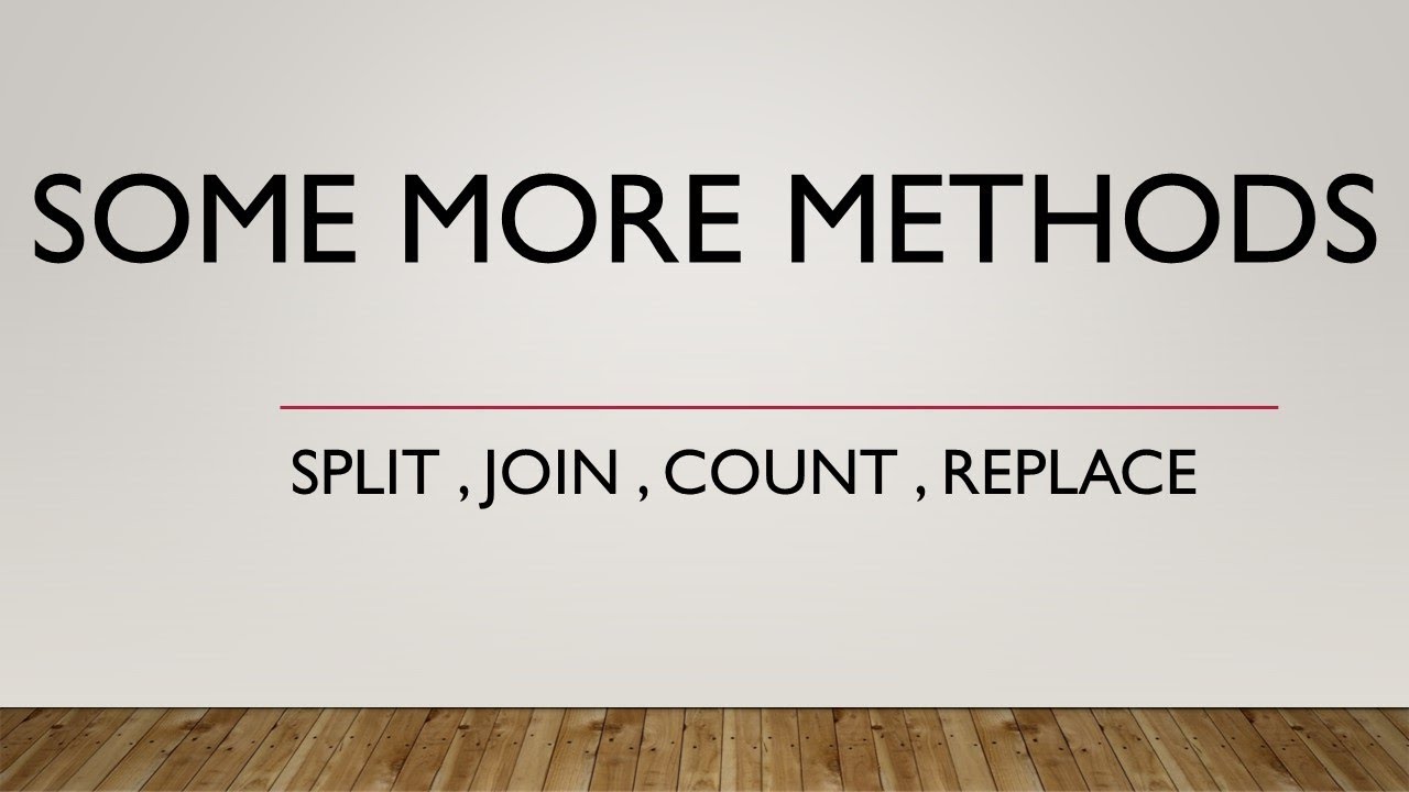 Python tutorial in Hindi 59 : Some more useful strings methods (split , join , replace , count)