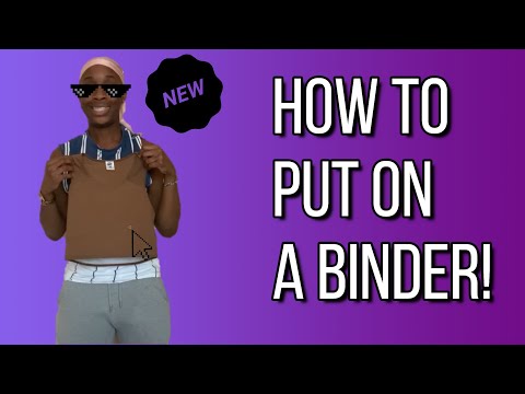 How to Put on a Chest Binder! || BLACK NON-BINARY||