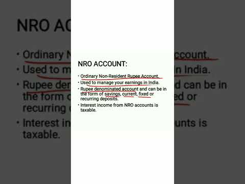 NRO ACCOUNT | IN TAMIL | BANKING AWARENESS | #shorts | Types of account | CA sHorTz with Hny