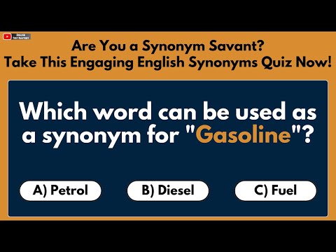 Are You a Synonym Savant? Take This Engaging English Synonyms Quiz Now! | English Test Mastery