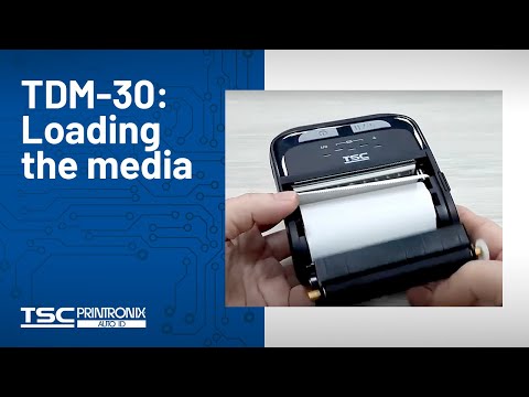 TSC TDM-30: Loading the media