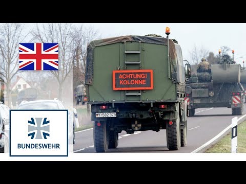 Road movement with vehicles – Bundeswehr Tanks on Public Roads