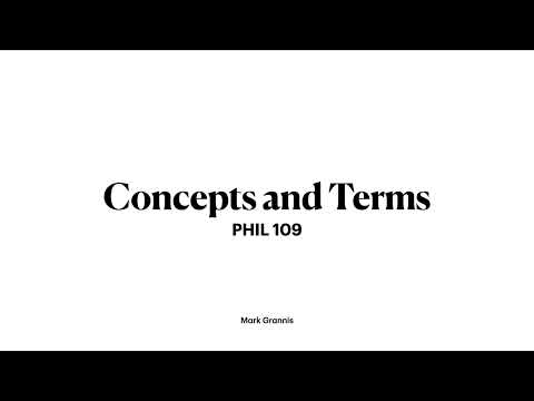 Lecture 2.1: Concepts and Terms – Logic Lectures