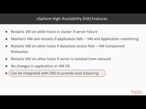 Learn vSphere 6 5 Data Center Essentials vSphere 6 5 High Availability Essentials|packtpub com ...